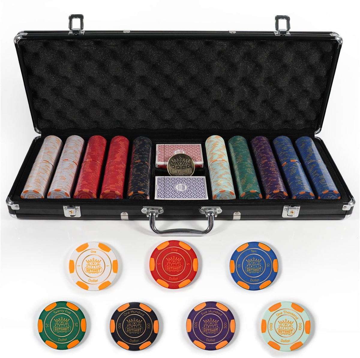 Gutshot Premium Poker Chips Sets (300 Chips & 500 Chips) – Gutshot Gaming