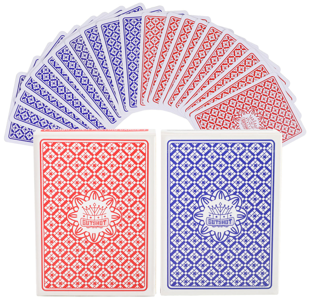 Gutshot Premium Poker Playing Cards (Red + Blue) | Best Playing Cards ...